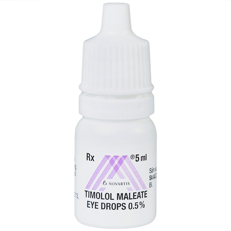 Thuốc Timolol Maleate Drop 0.5% 5ml trị tăng nhãn áp, glaucoma góc mở
