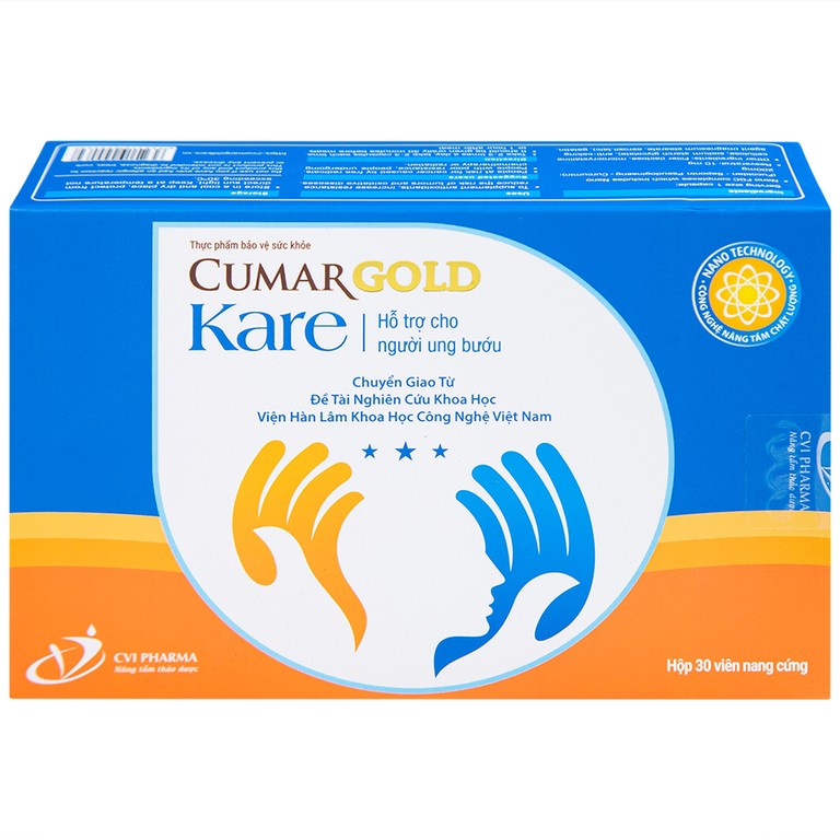 CumarGold Kare CVI Pharma hỗ trợ giảm ung bướu (30 viên)