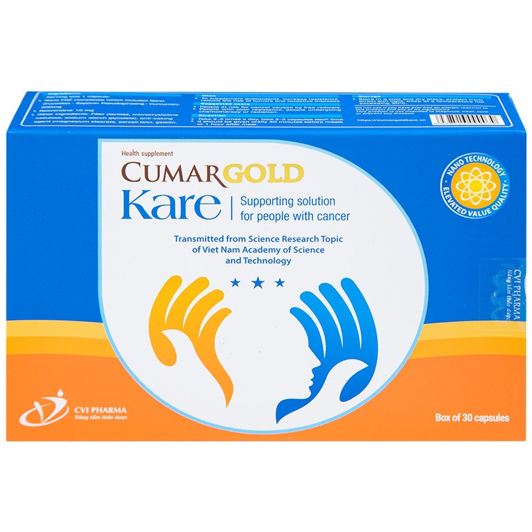 CumarGold Kare CVI Pharma hỗ trợ giảm ung bướu (30 viên)