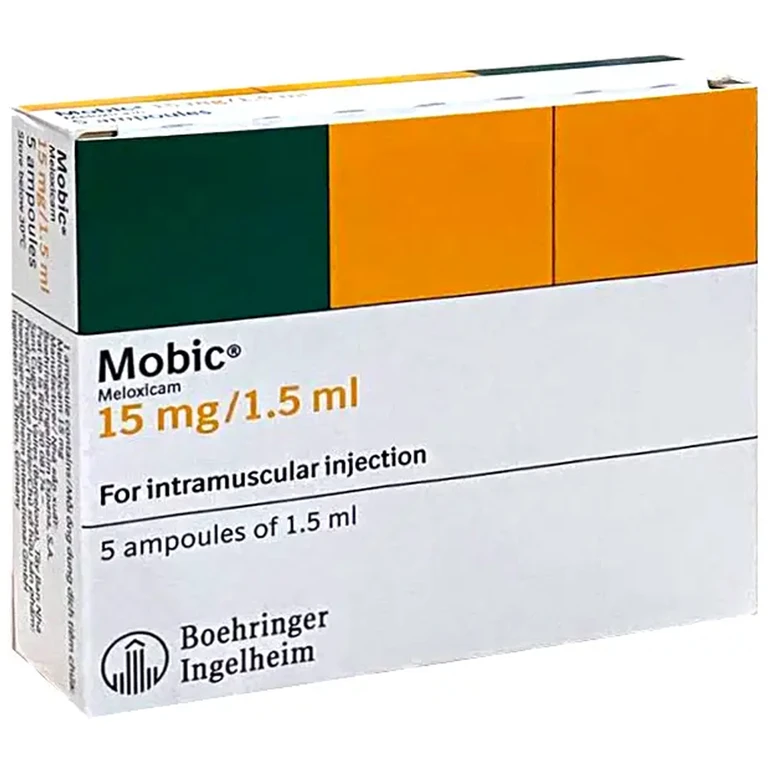Thuốc Mobic 15mg/1.5ml điều trị viêm xương khớp (5 ống x 1.5ml)