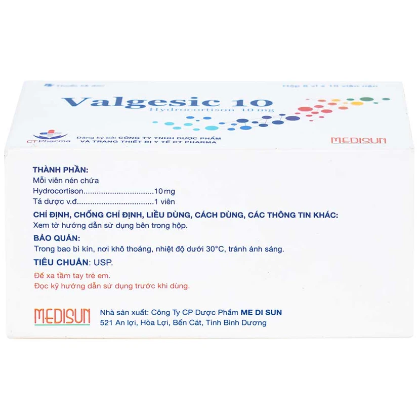 Viên nén Valgesic 10 trị tăng sản lượng thận ở trẻ (60 viên)