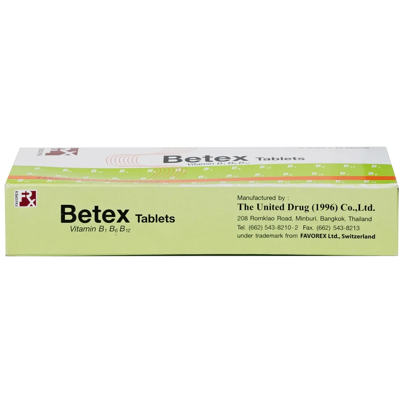 Betex 100Mg bổ sung vitamin B1, B6, B12