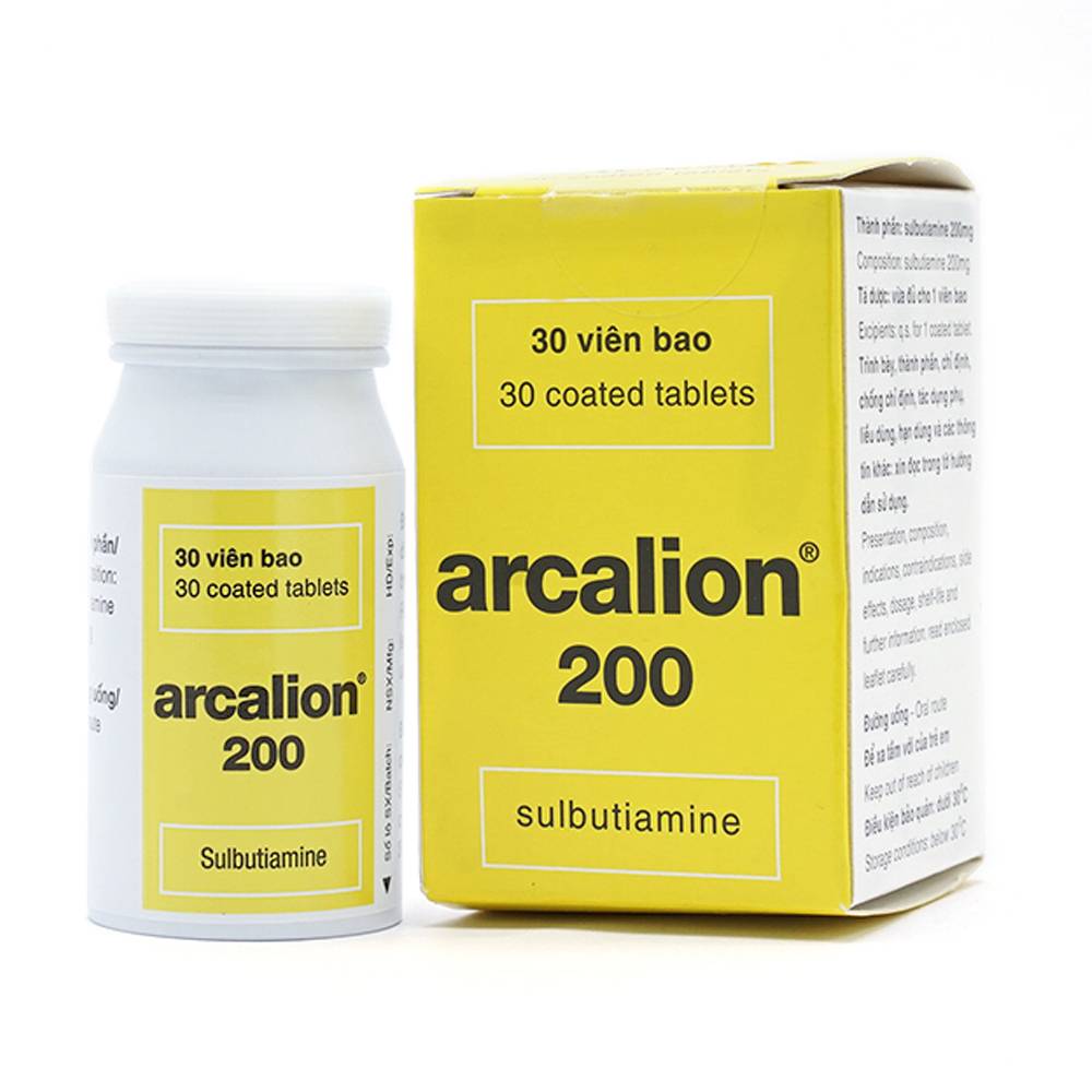 Arcalion 200mg hộp 30 viên điều trị chứng suy nhược