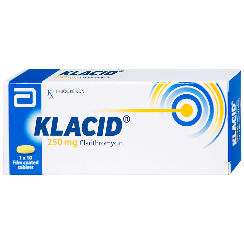 Klacid 250mg - Thuốc kháng sinh trị trường hợp nhiễm khuẩn