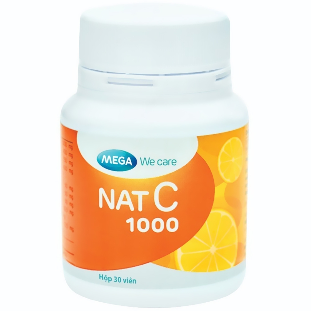 Viên uống Nat C 1000 (Hộp 30 viên) | Bổ sung Vitamin C