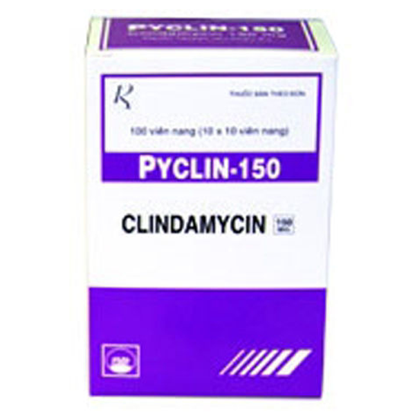 Thuốc Pyclin-150mg điều trị các nhiễm khuẩn nặng (100 viên)