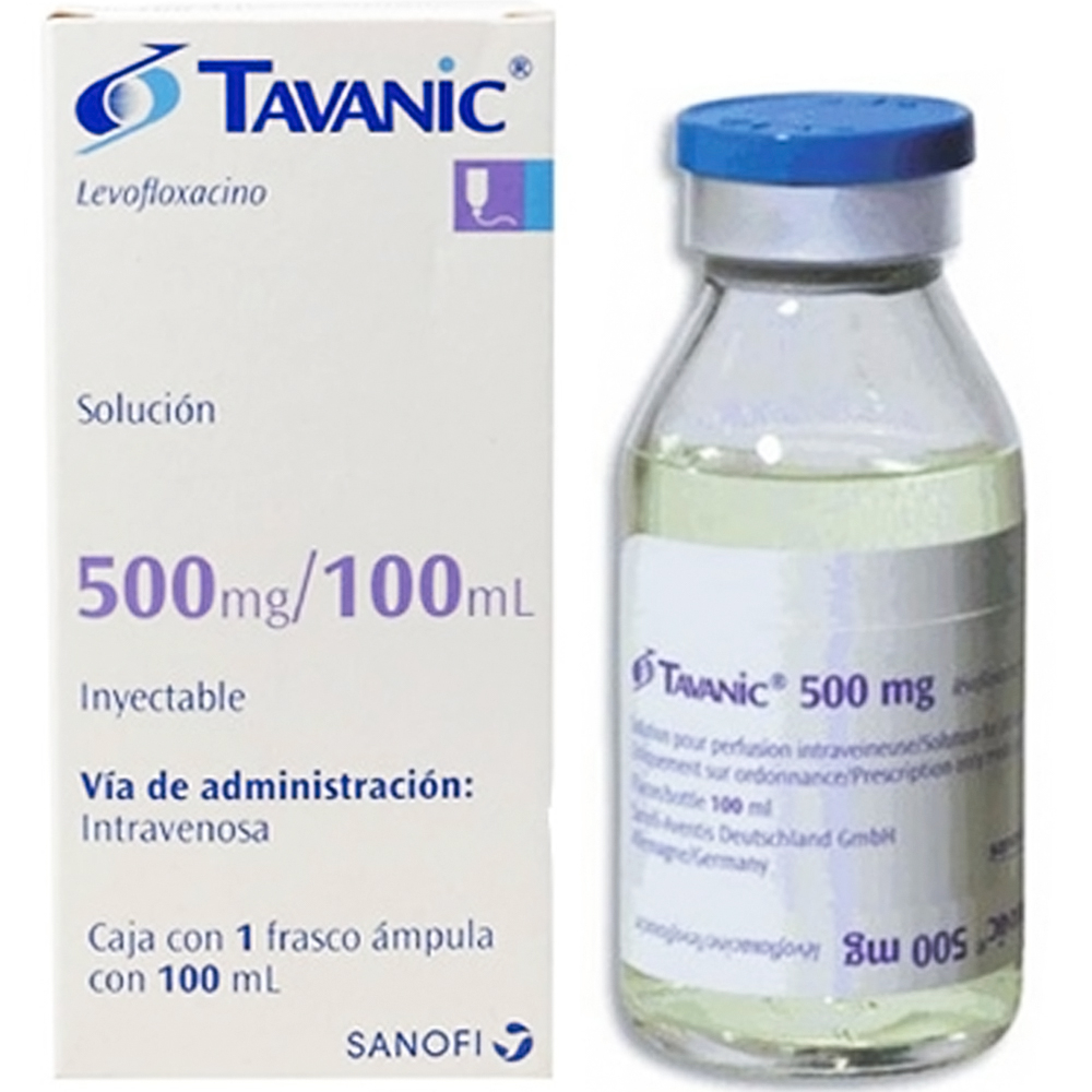 Thuốc truyền, tiêm Tavanic 500mg/100ml trị bệnh nhiễm khuẩn (100ml)