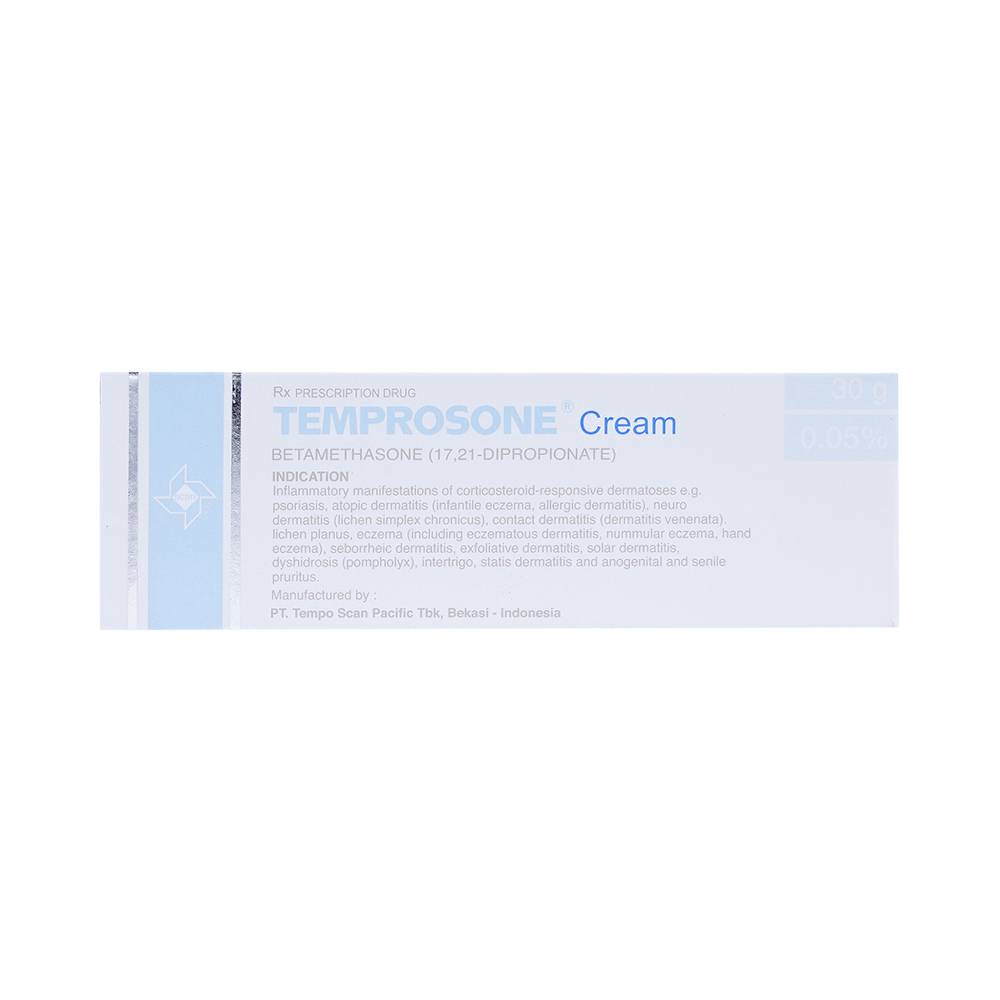 Thuốc Temprosone Cream PT. Tempo điều trị viêm da, dị ứng (30g)