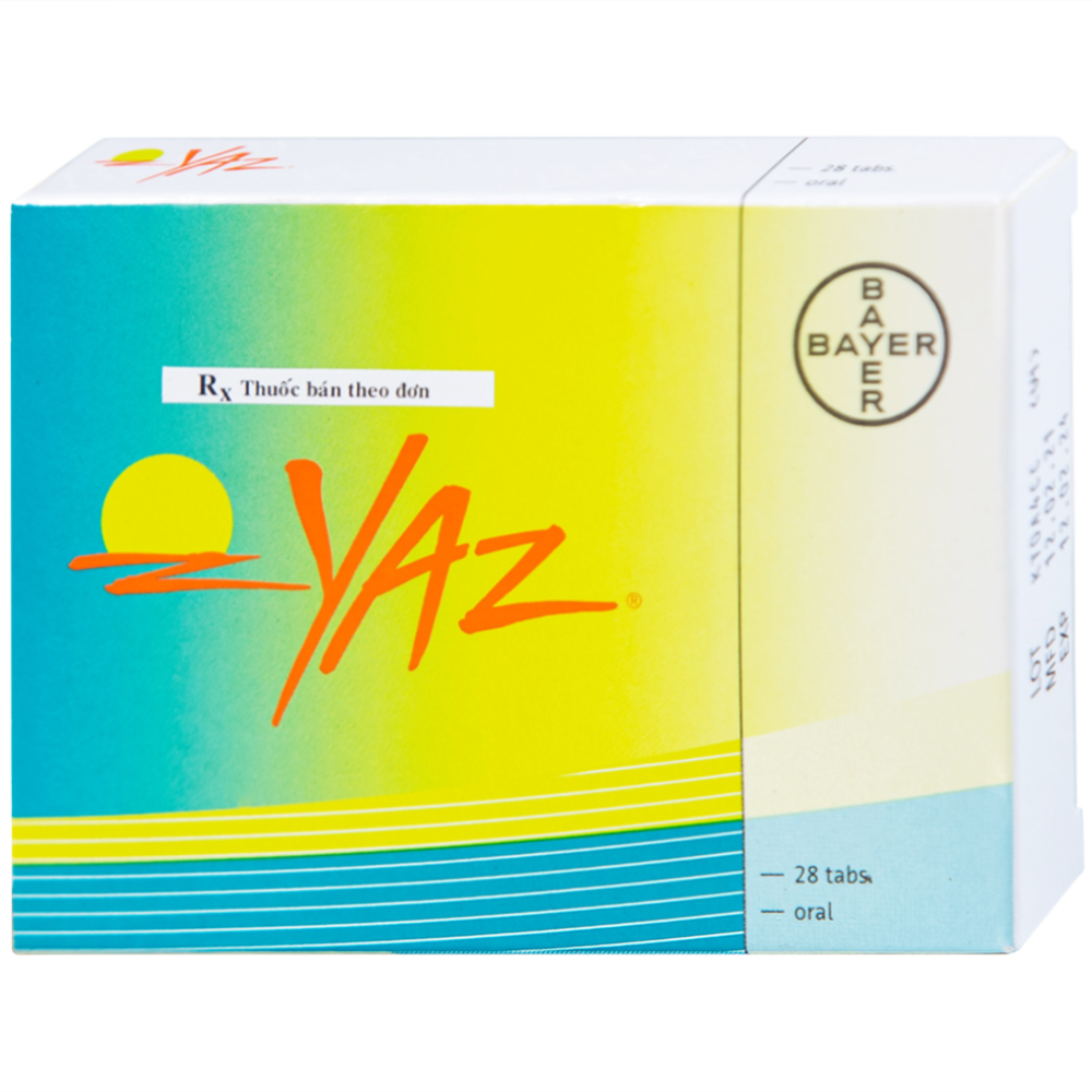 Thuốc tránh thai hàng ngày Yaz Bayer (1 vỉ x 28 viên)