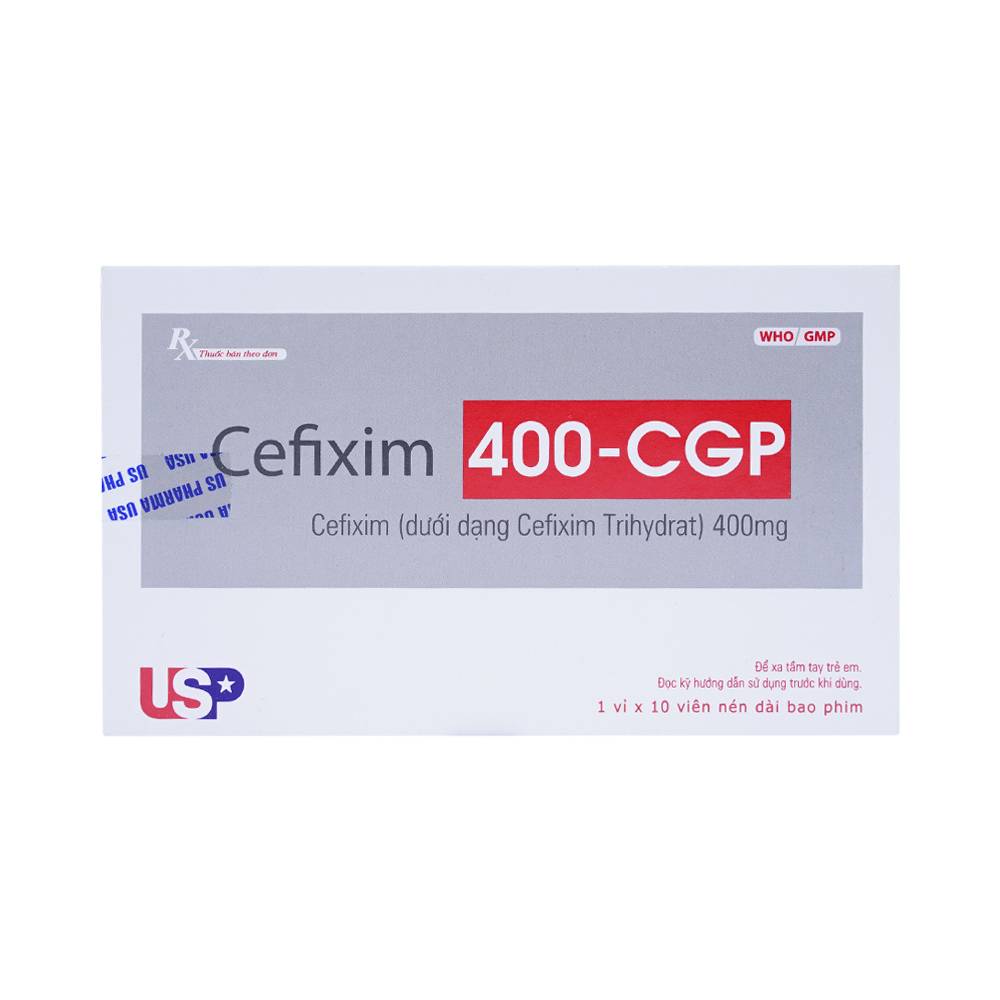 Thuốc Cefixim 400-CGP USP điều trị nhiễm khuẩn (1 vỉ x 10 viên) - Nhà ...