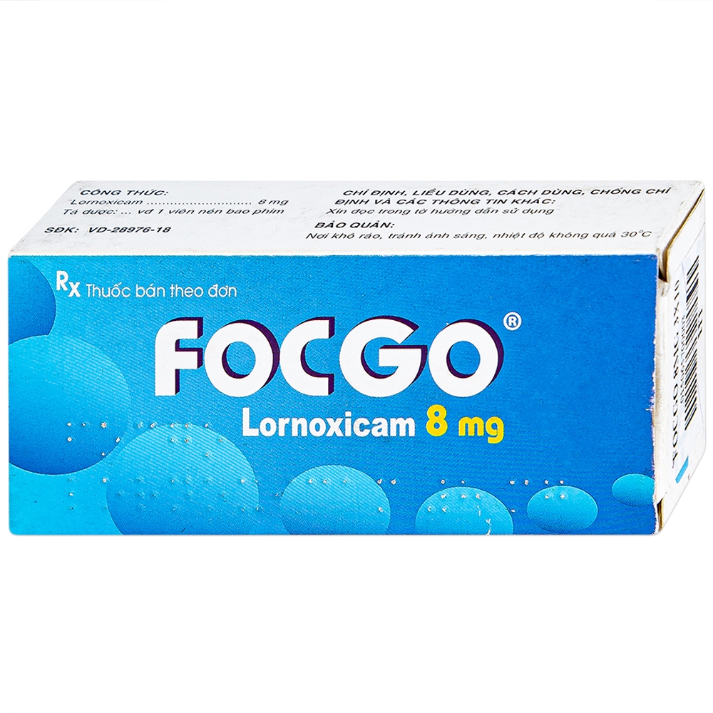 Thuốc Focgo 8Mg kháng viêm, giảm đau