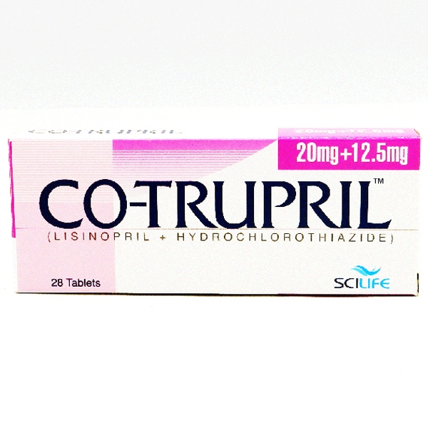 Thuốc Co-Trupril 20mg/12.5mg Getz điều trị tăng huyết áp nhẹ và vừa (2 ...