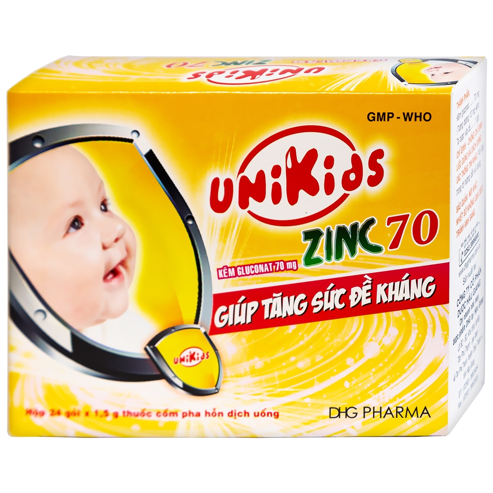 Thuốc Unikids Zinc 70mg bổ sung kẽm, tăng cường đề kháng