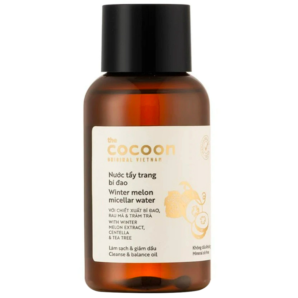 Nước tẩy trang bí đao Cocoon loại bỏ lớp trang điểm, bụi bẩn, bã nhờn ...