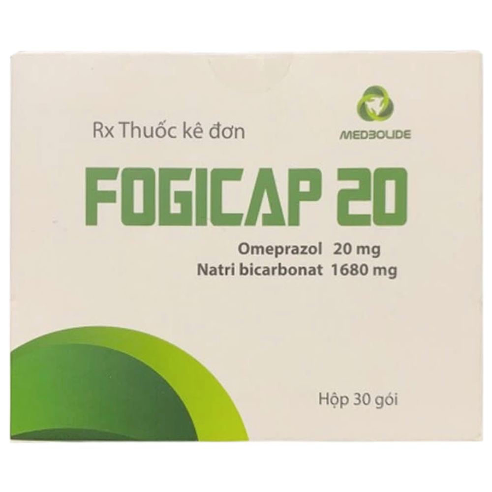 Thuốc bột Fogicap 20 Medbolide điều trị loét dạ dày - tá tràng