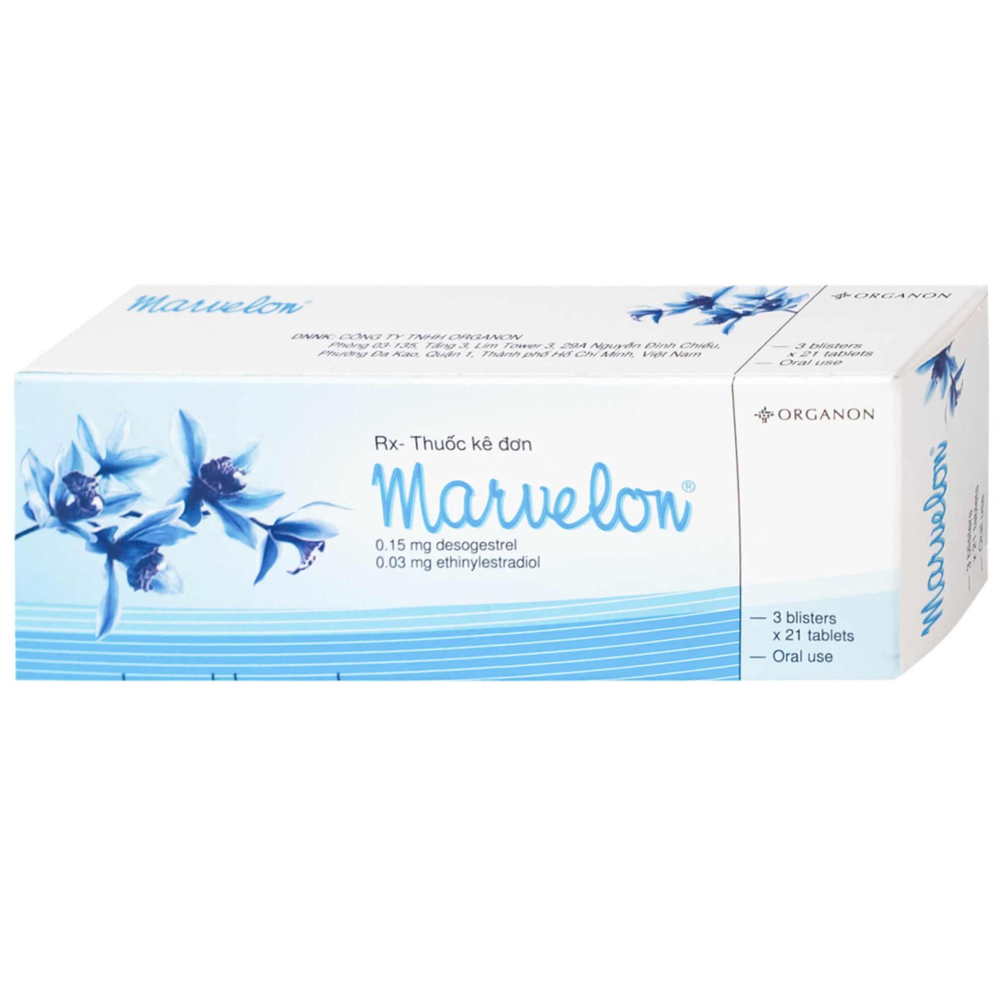Thuốc tránh thai Marvelon Organon (3 vỉ x 21 viên) - Nhà thuốc FPT Long ...