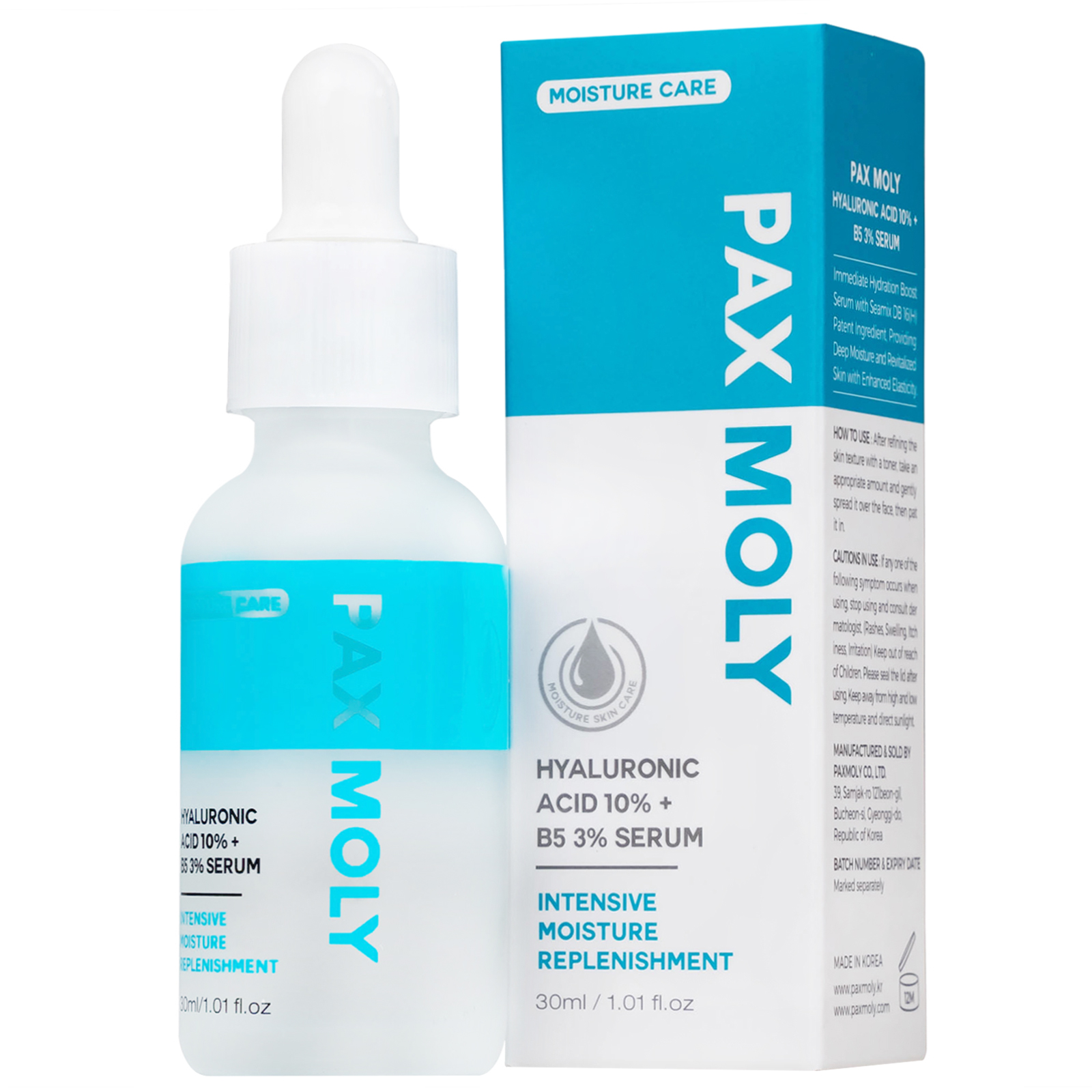 Tinh chất dưỡng ẩm Pax Moly Moisture Serum (Blue) giúp da mềm mịn, cải ...
