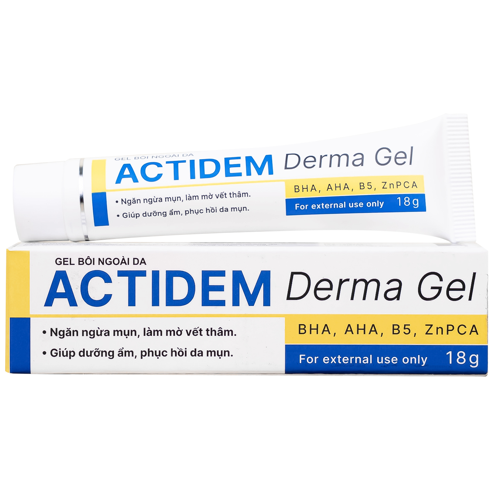 Gel Actidem Derma (18g) giúp ngừa mụn, mờ vết thâm