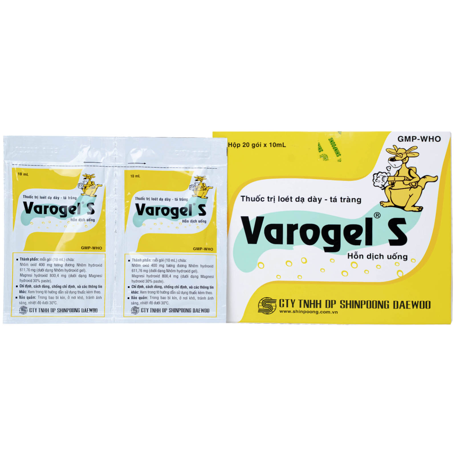 Thuốc Varogel S Shinpoong Daewoo trị viêm loét dạ dày - tá tràng