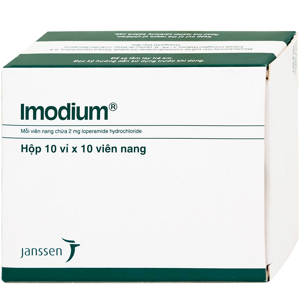 Thuốc Imodium 2mg Janssen điều trị tiêu chảy cấp tính (10 vỉ x 10 viên ...