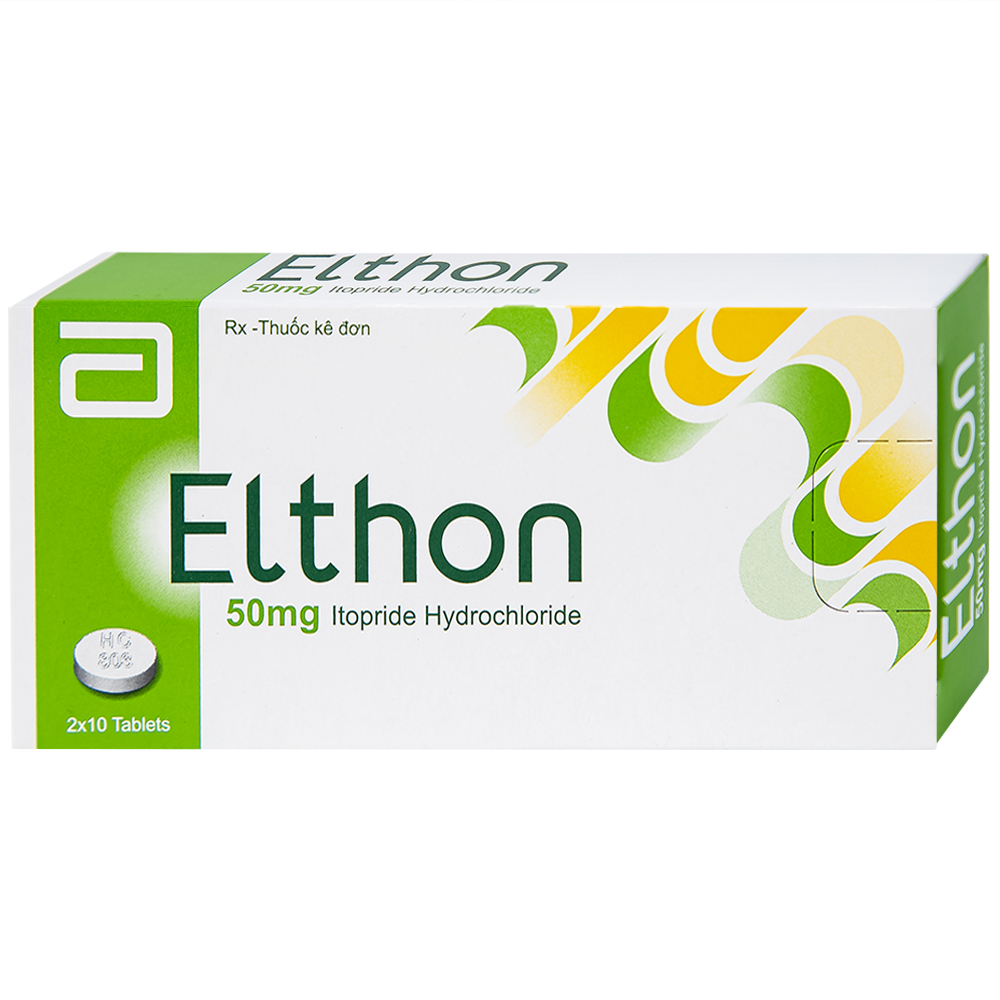 Elthon 50mg trị các triệu chứng dạ dày ruột (2 vỉ x 10 viên)