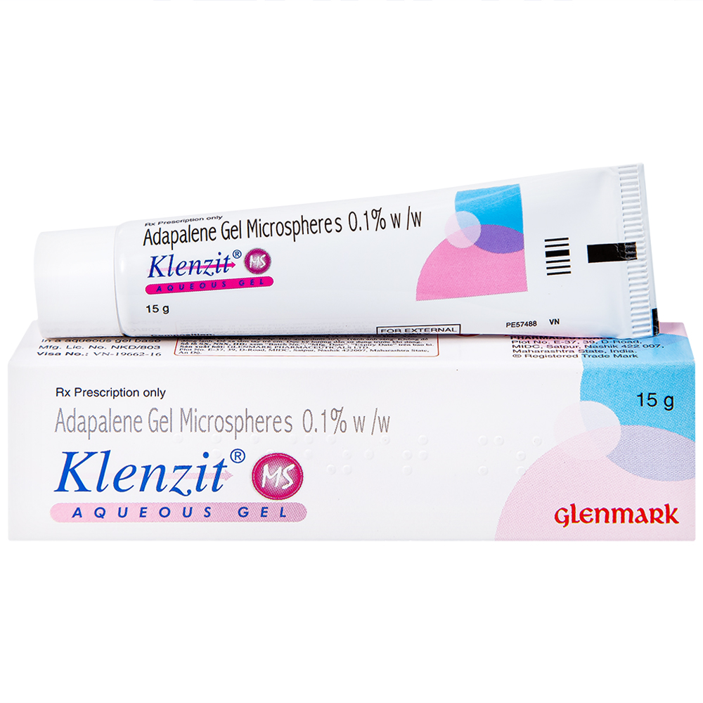 Kem trị mụn Klenzit MS 0,1% trị mụn trứng cá (tuýp 15g)