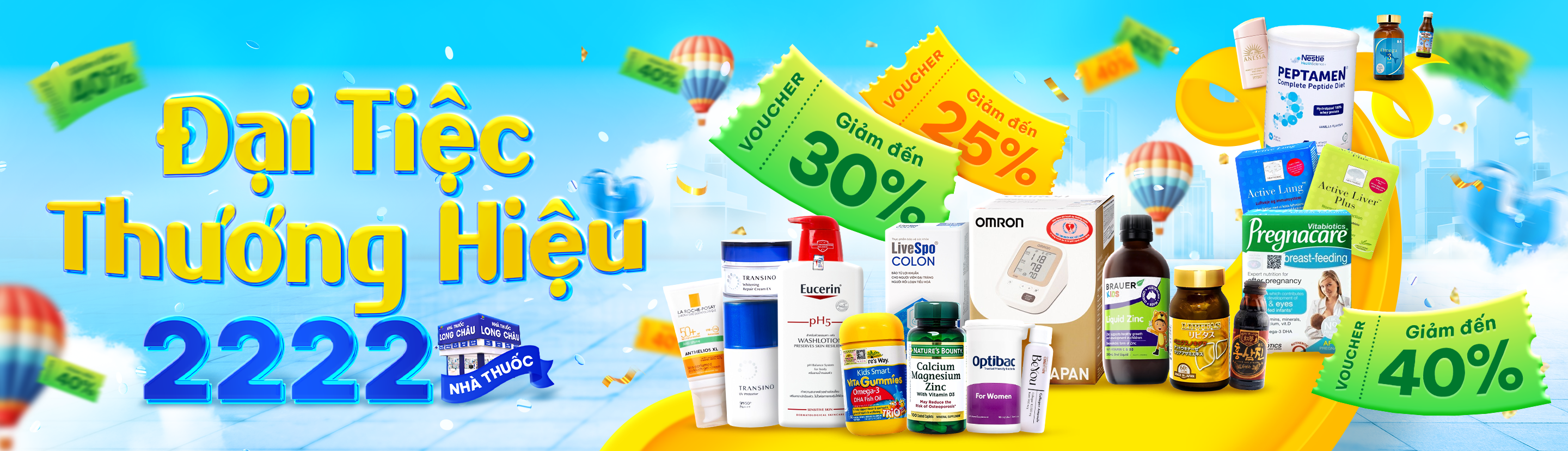 ĐẠI TIỆC THƯƠNG HIỆU LONG CHÂU - MỪNG 2222 NHÀ THUỐC