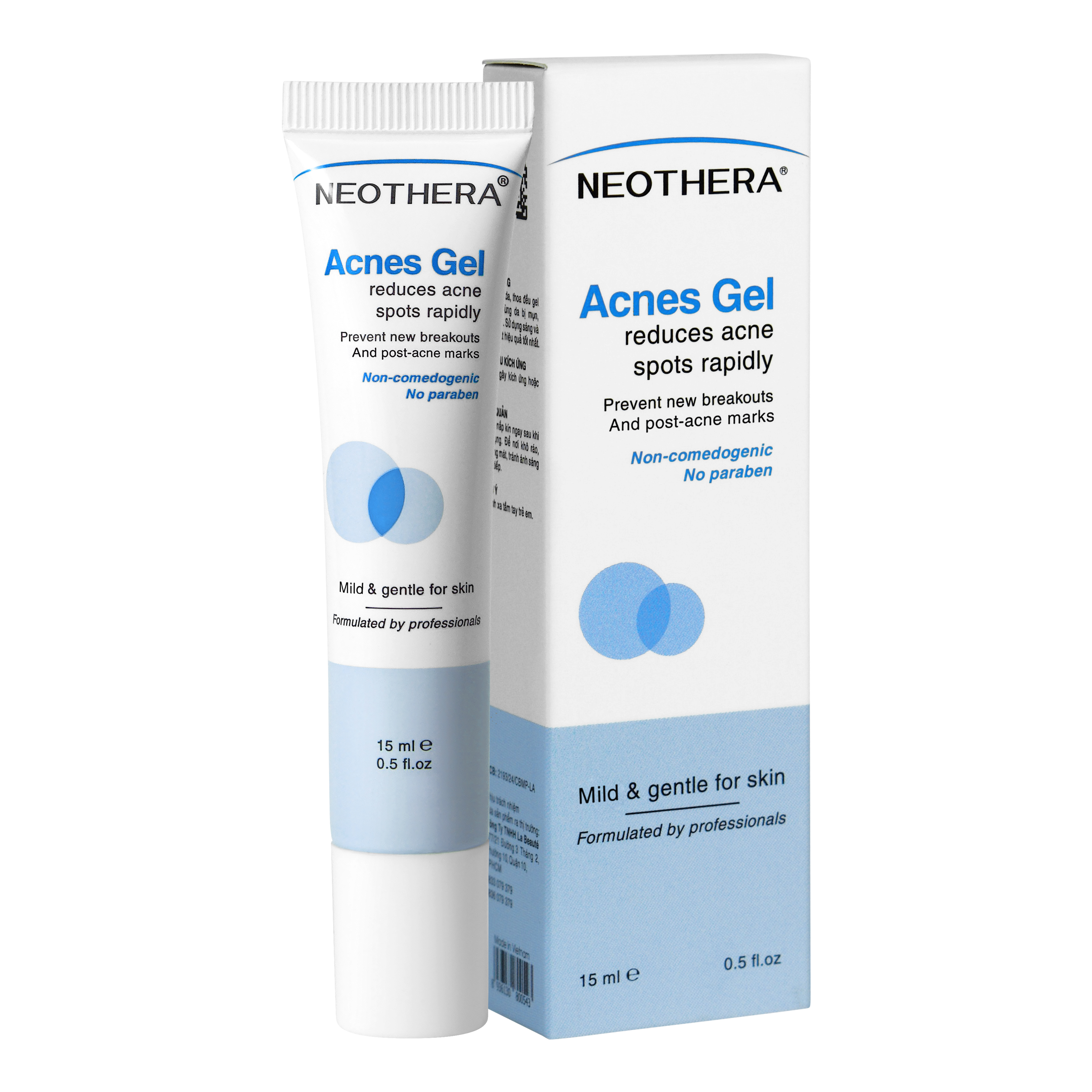 Gel Neothera Acnes giảm mụn thâm, sẹo mụn (15ml)