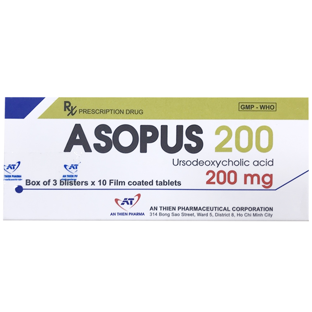 Thuốc Asopus 200 An Thiên điều trị bệnh gan mật (3 vỉ x 10 viên) - Nhà ...