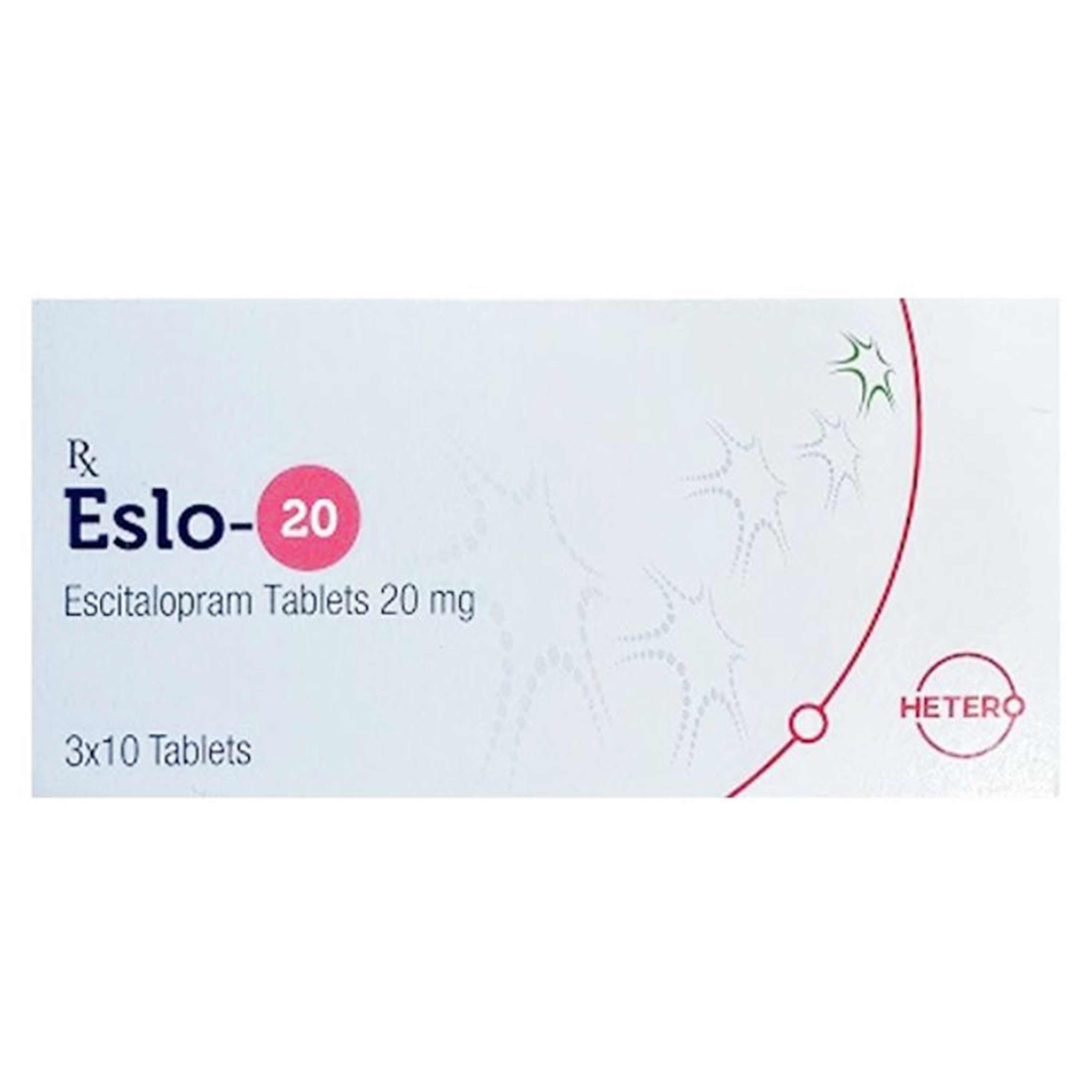 Thuốc Eslo 20mg điều trị trầm cảm, lo âu (3vỉ x 10viên)