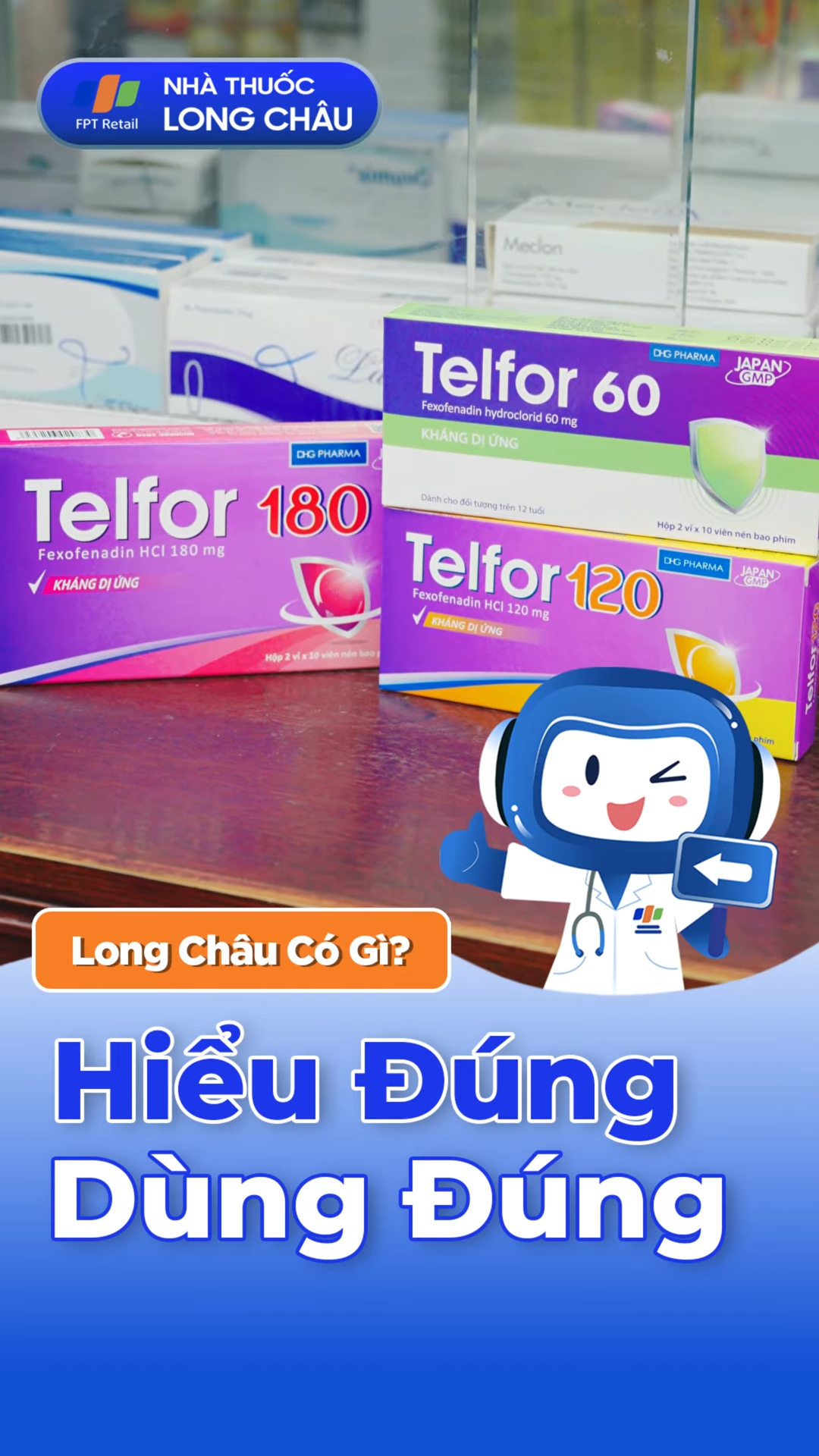 Nên chọn Telfor DHG liều nào cho đúng? - Nhà thuốc FPT Long Châu