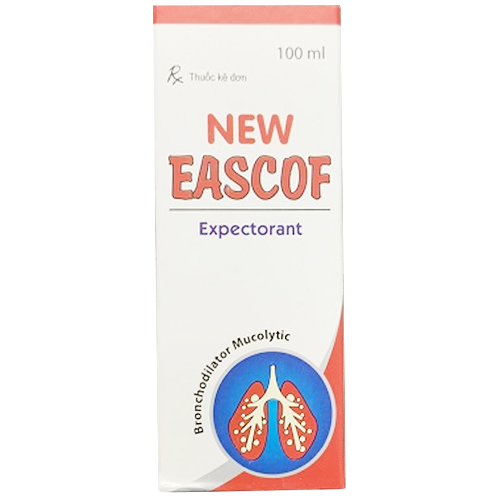Thuốc New Eascof 100ml Cachetpharm điều trị ho, long đờm - Nhà thuốc FPT Long Châu