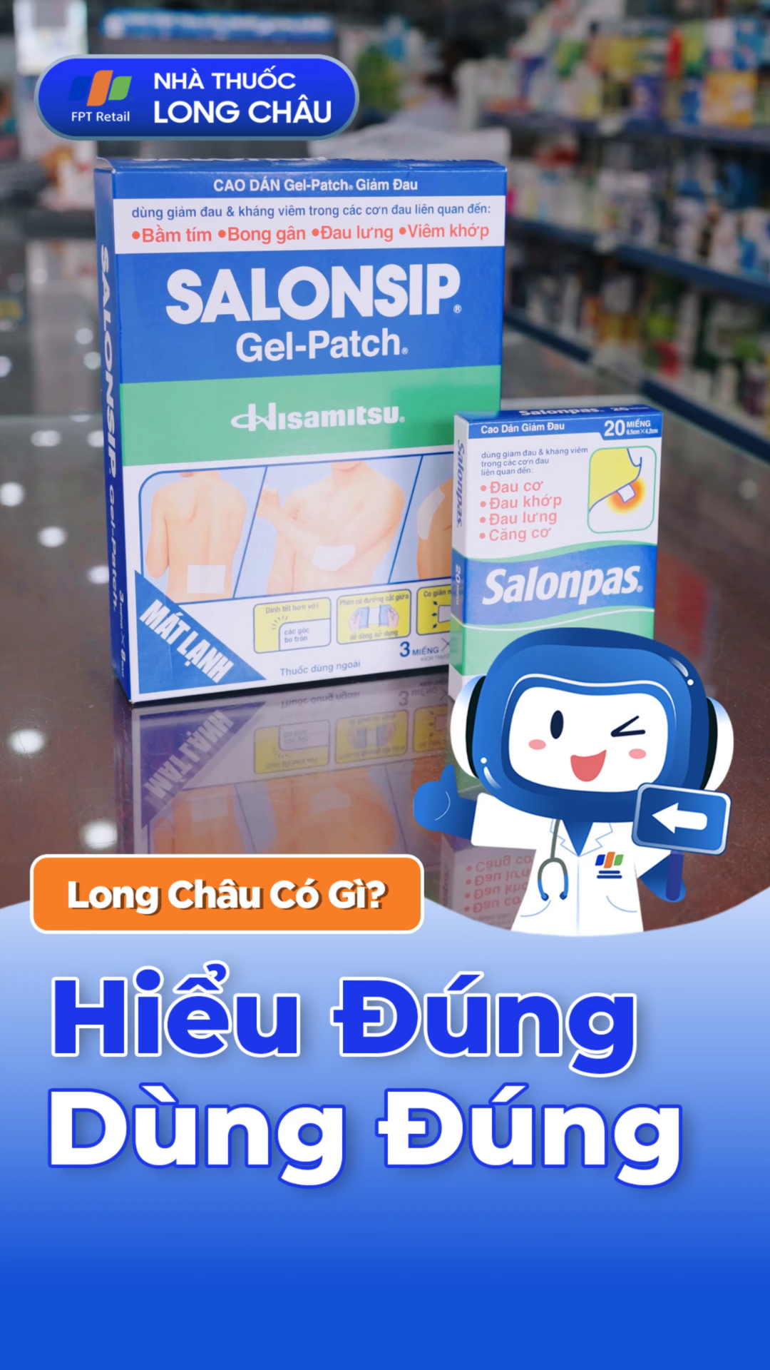 Salonpas và Salonsip khác nhau thế nào? - Nhà thuốc FPT Long Châu
