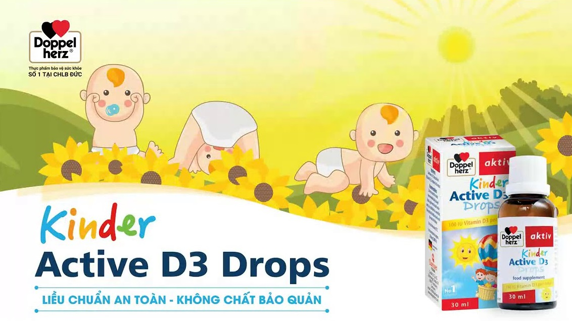 Siro Kinder Active D3 Drops Doppelherz bổ sung Vitamin D3 cho trẻ - Nhà ...