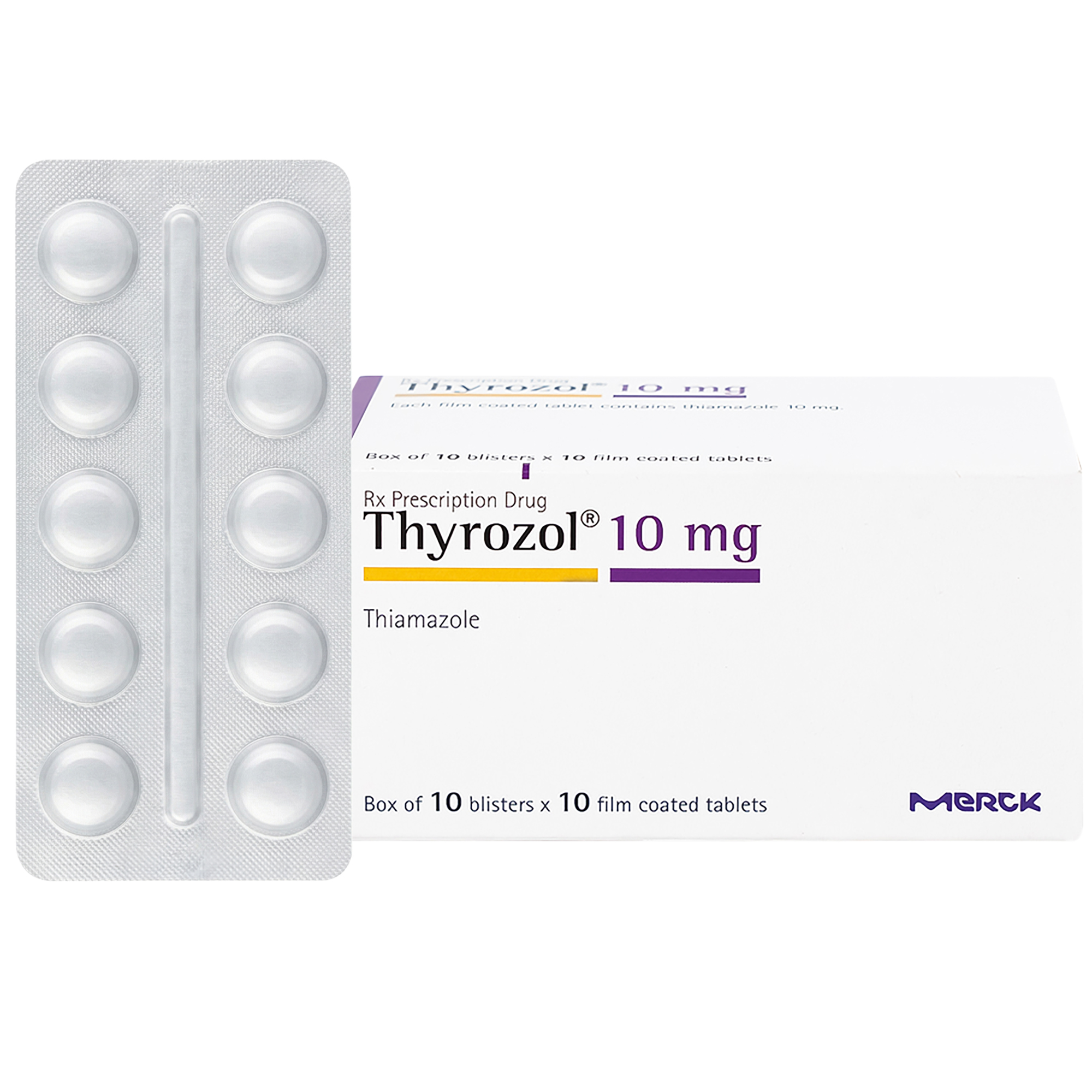 Thuốc Thyrozol 10mg trị duy trì trong cường giáp