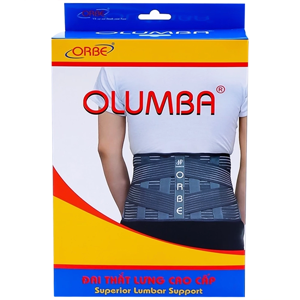 Đai thắt lưng Olumba Orbe size M màu ghi hỗ trợ giảm đau, cố định cột ...